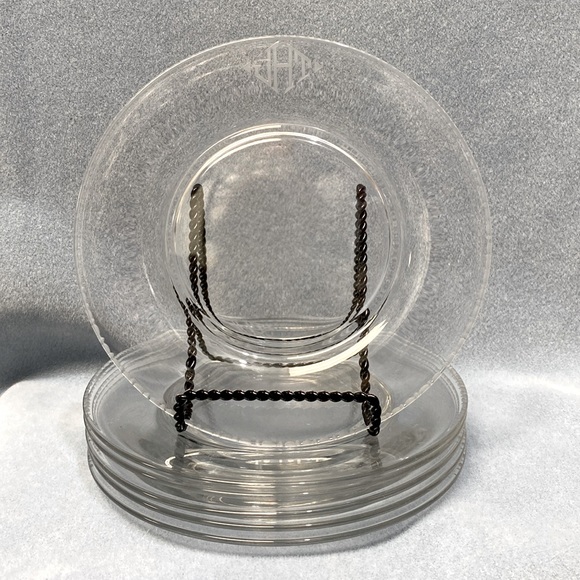 Unbranded/Monogrammed | Dining | Monogrammed Jht Fancy Beveled Glass ...